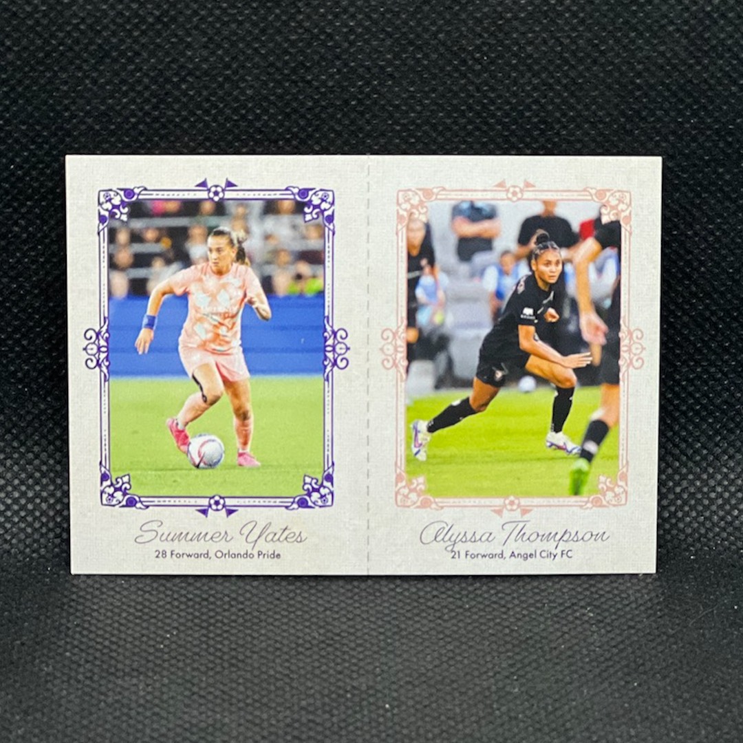 Alyssa Thompson Summer Yates 2024 Parkside NWSL Vol 2 Beachwood Soccer Card