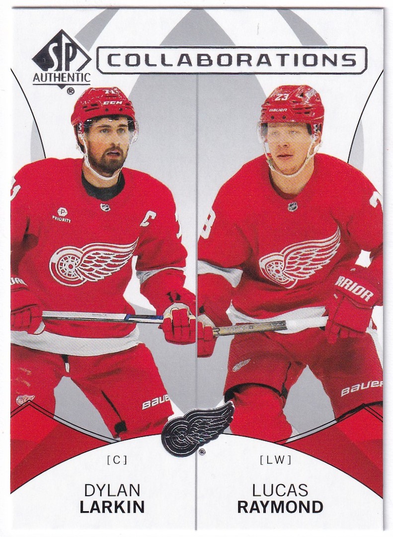 2024-25 SP Authentic Collaborations #C22 Dylan Larkin / Lucas Raymond ...