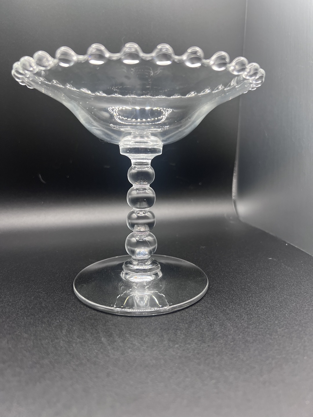 Imperial Glass Candlewick Stem , Candy Dish, Compote Clear