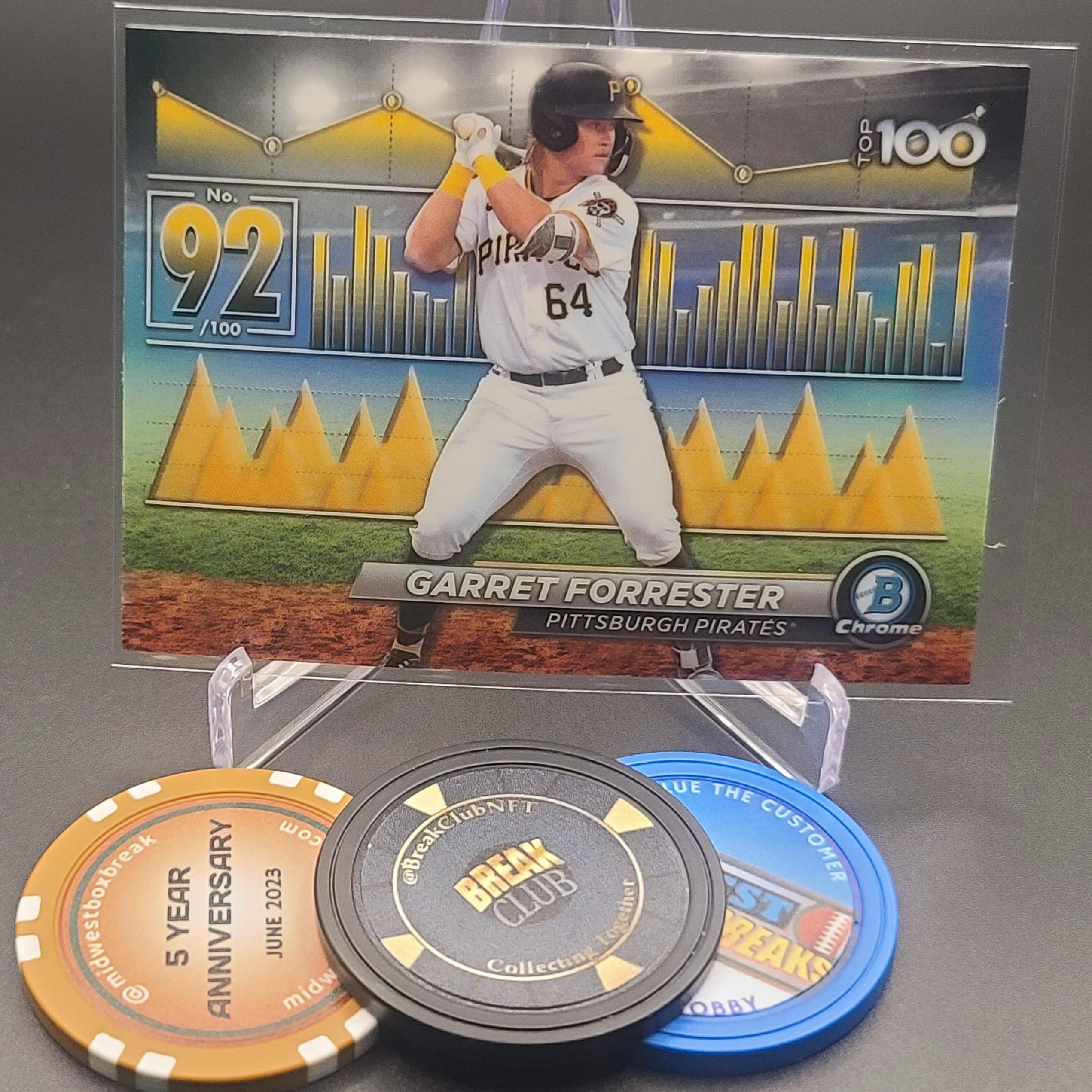 Garret Forrester 2024 Bowman Chrome Scouts Top 100 Insert Card # BTP-92 ...