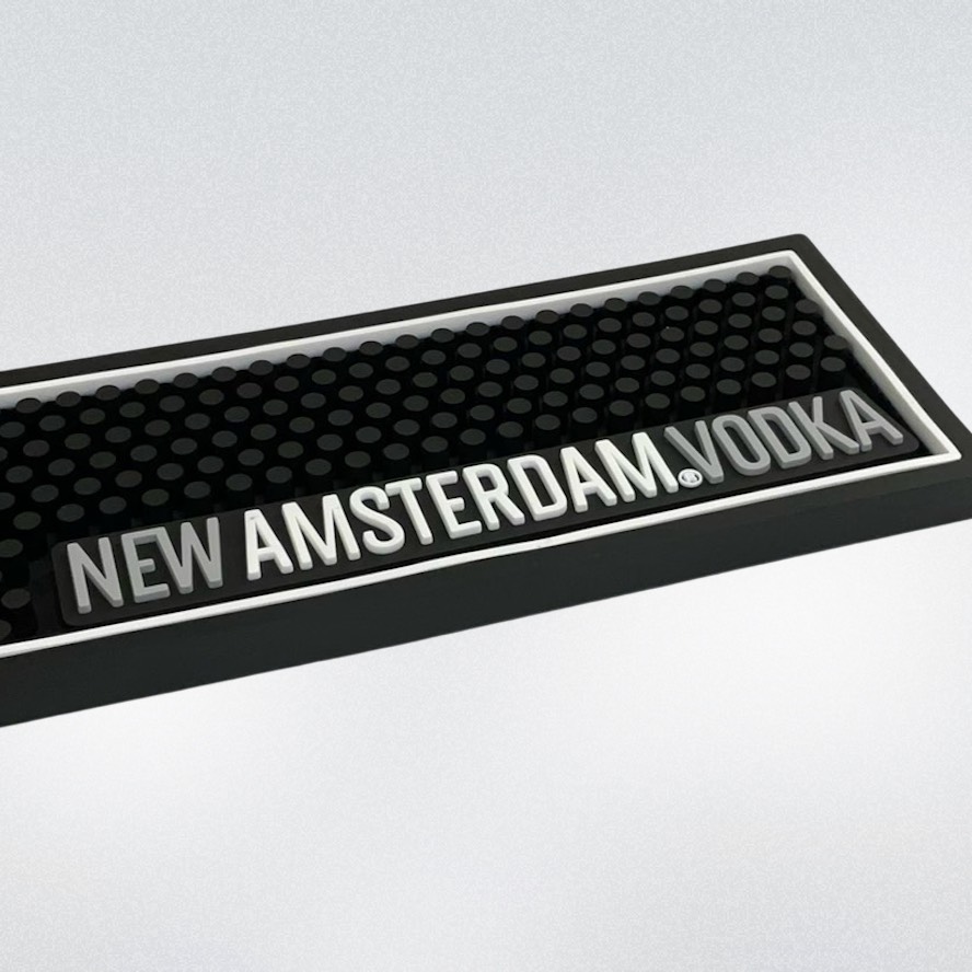 New Amsterdam Vodka Bar Rail Spill Mat Rubber -New