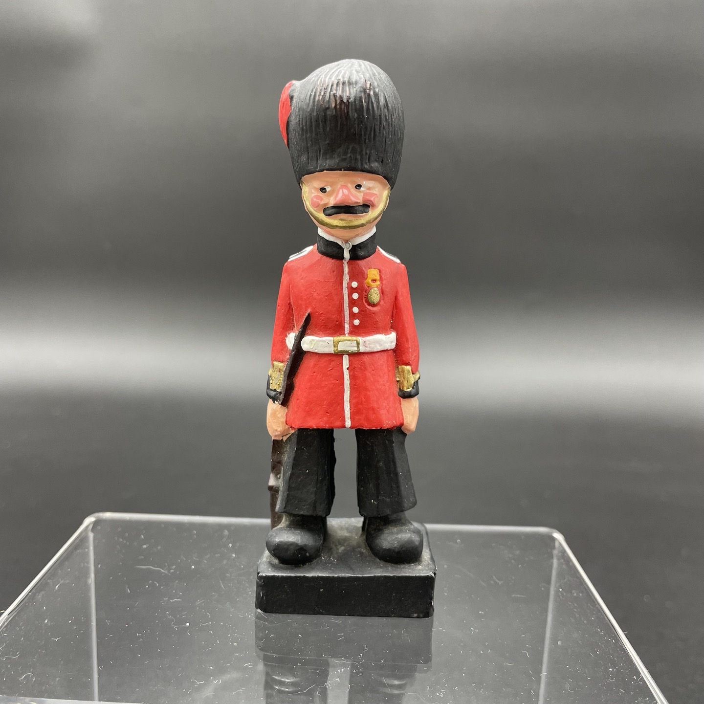 Hand Painted Carved British Queen's Royal Guard Figurine