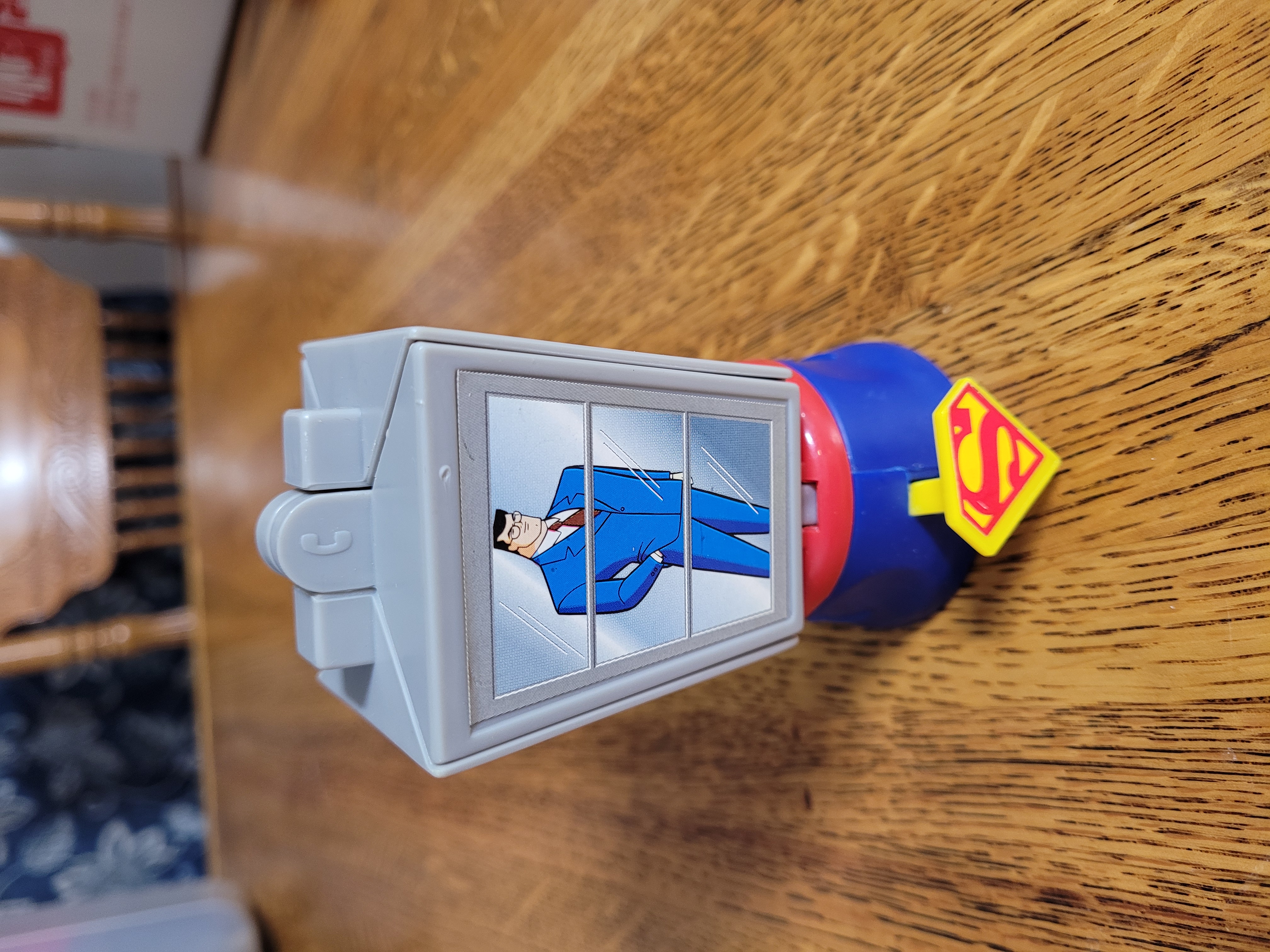 Burger King Superman Clark Kent Phone Booth Toy