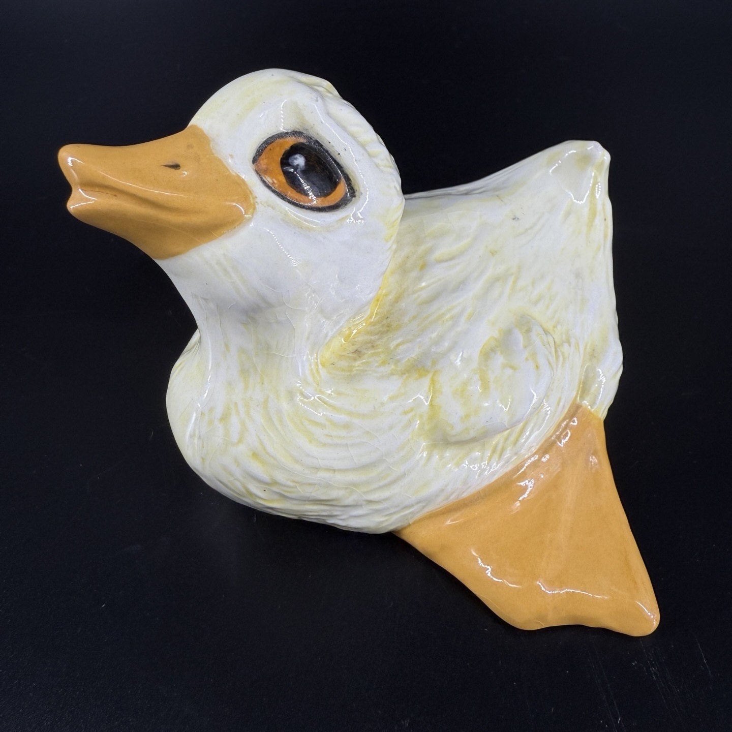10. Ceramic Hobbyist Yellow Duckling Figurine