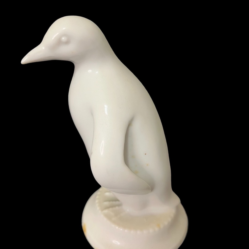 Vintage Japan White Porcelain Penguin Figurine 5”