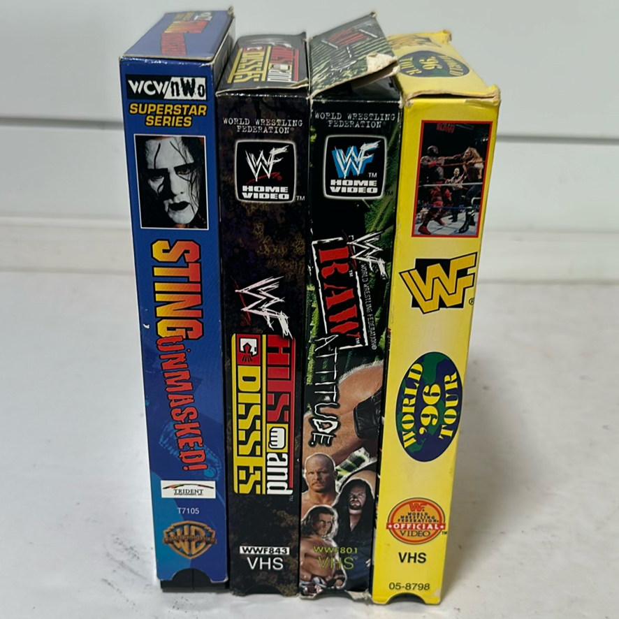 WCW WWF NWO Wrestling VHS Lot of 4