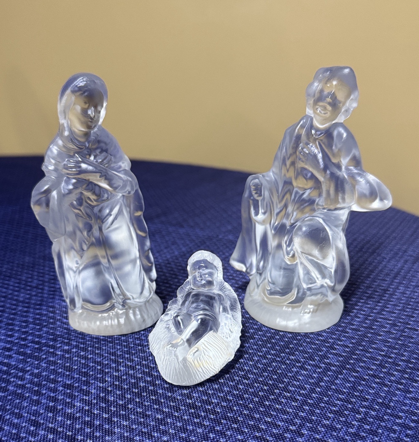 Kristaluxus 3 Piece Nativity Set 24% Full Lead Crystal