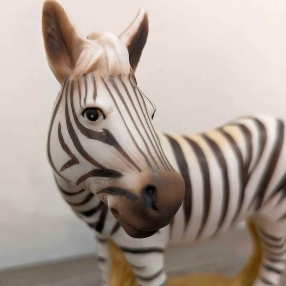 1974 Vintage Aldon Porcelain Zebra Jungle Animal Decor N.Y.C USA Mint 5 ...