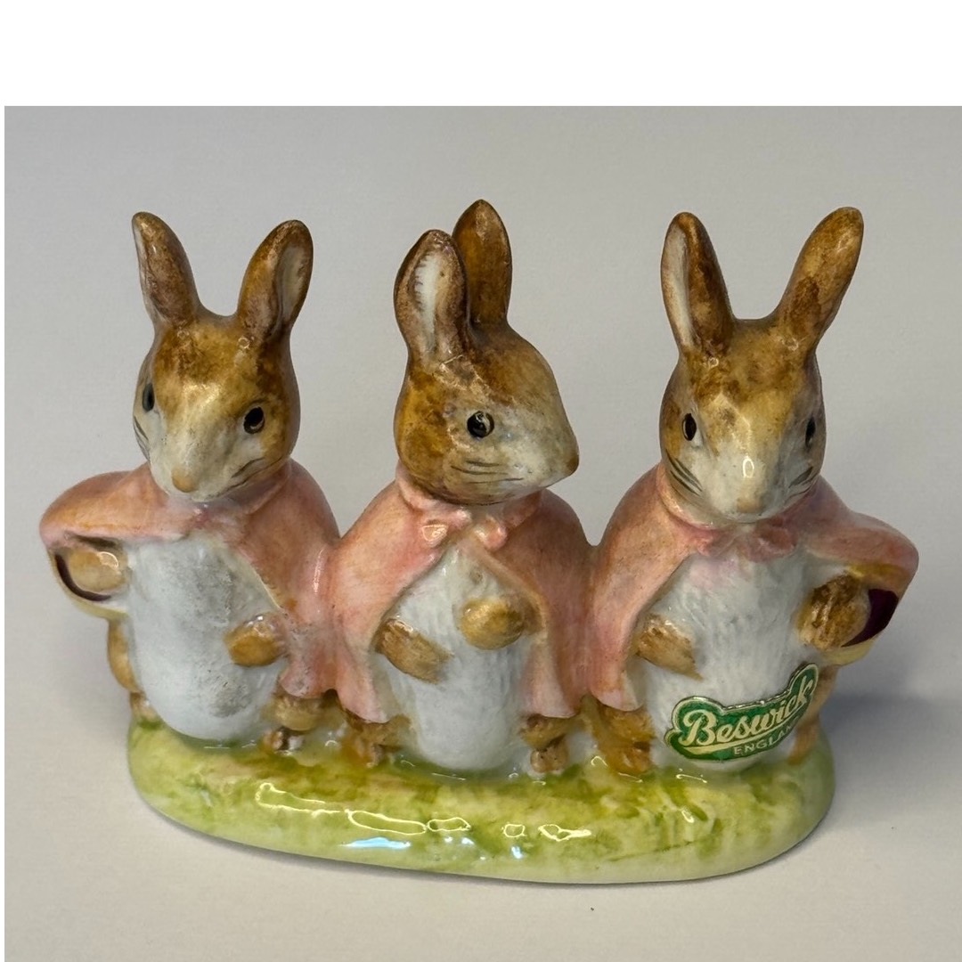 Beatrix Potter's Flopsy, Mopsy & Cotton Tail Beswick England Figurine ...