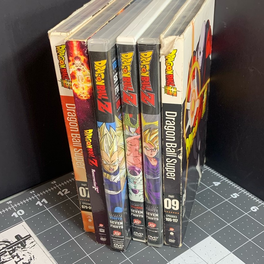 Dragon Ball Z DVD Lot Super Resurrection F Seven Fights Mixed Bundle