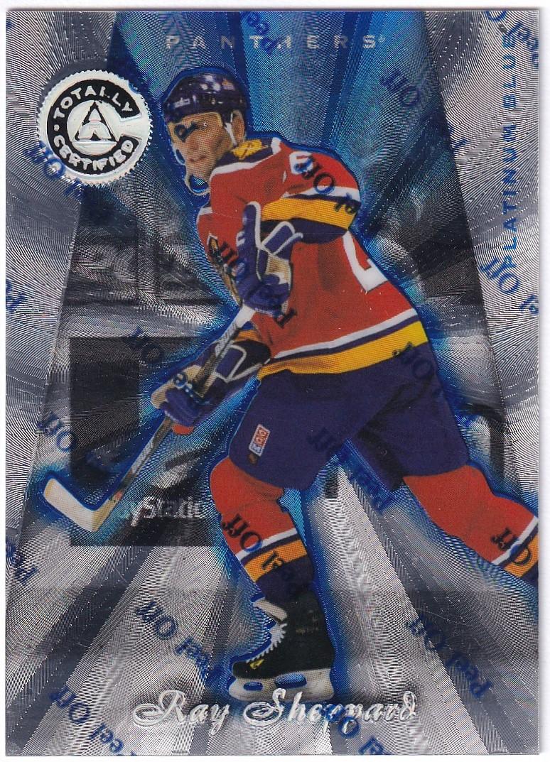 1997-98 Pinnacle Totally Certified Platinum Blue #90 Ray Sheppard ...