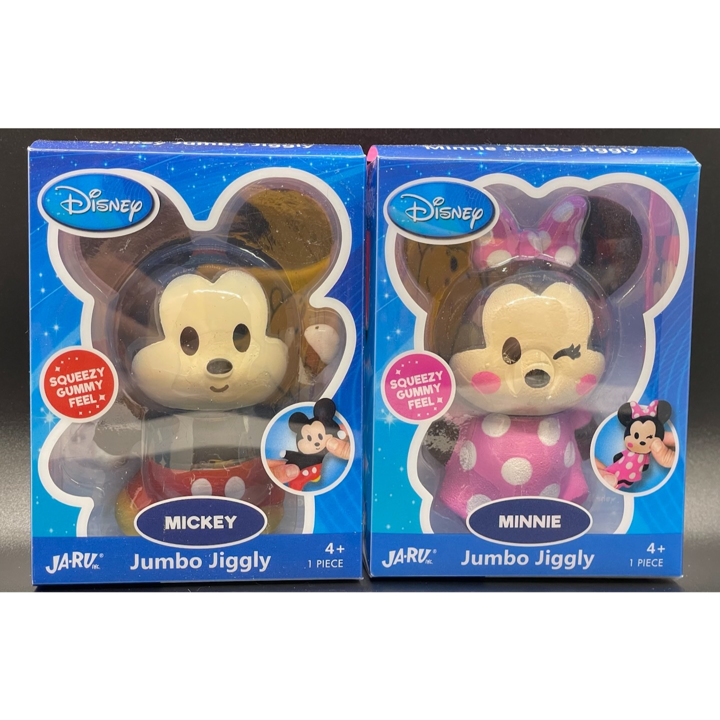 Mickey & Minnie Jumbo Jiggly 4”