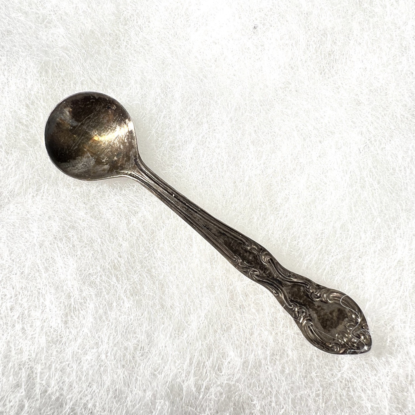 Small Sterling Silver Spoon Pin Brooch