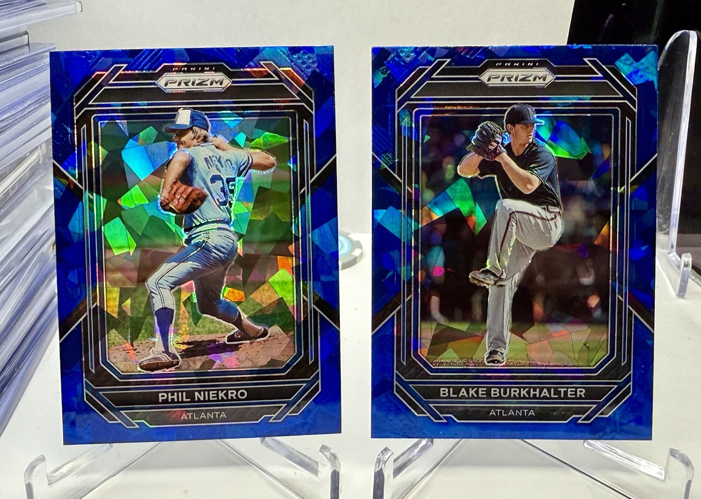 Blake Burkhalter Phil Nierko 2023 Panini Prizm Baseball Blue Ice Prizm ...