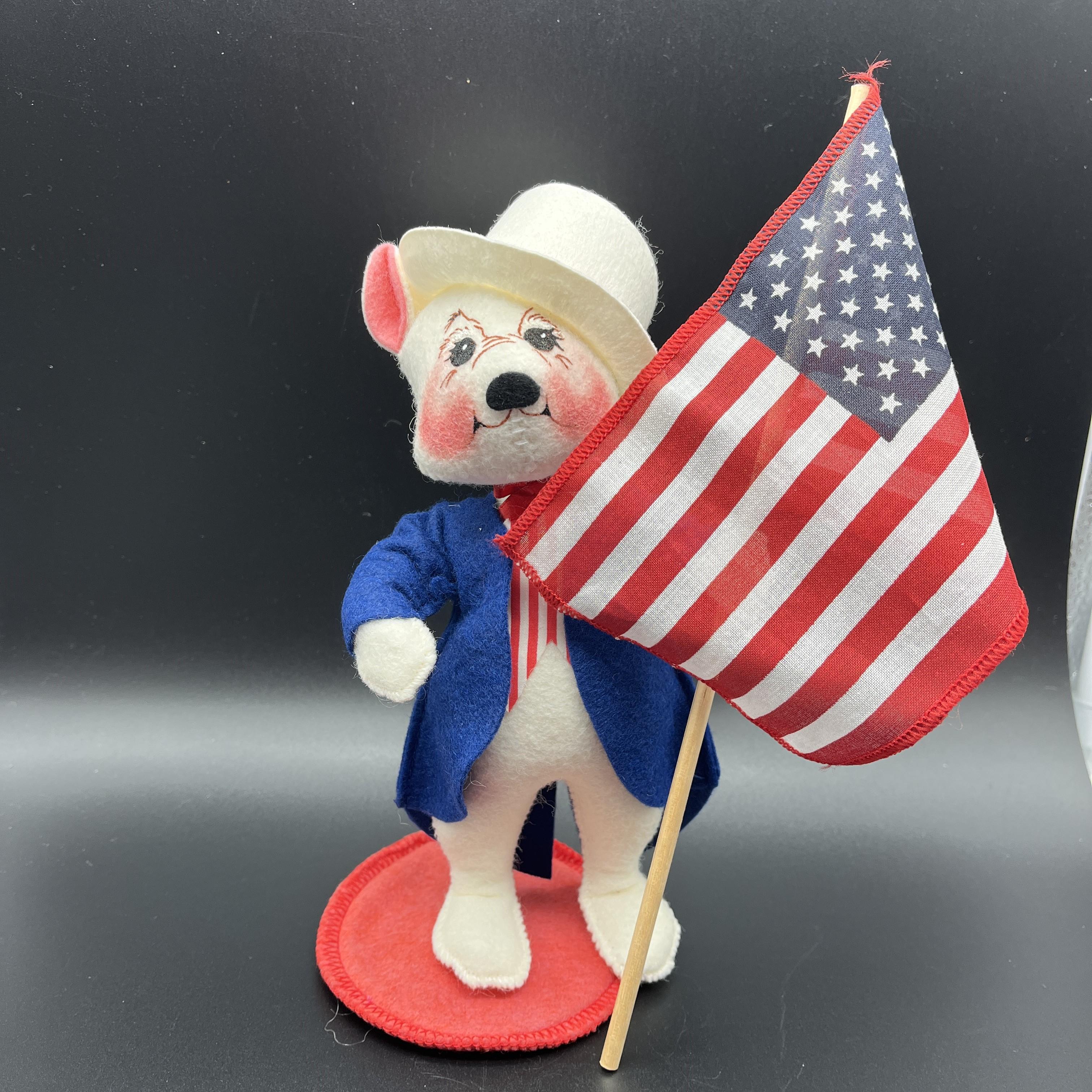 Annelee Uncle Sam Bear 8"