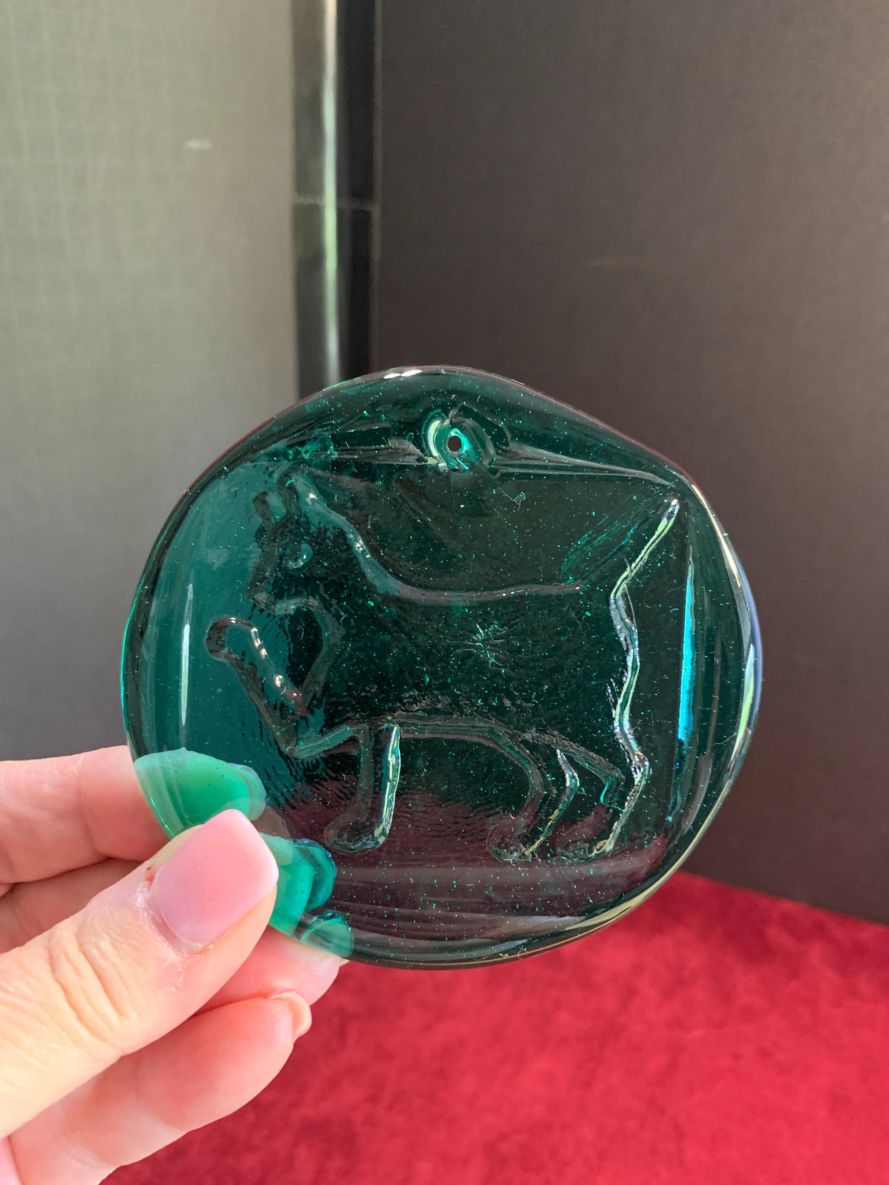 Blenko Cat Suncatcher