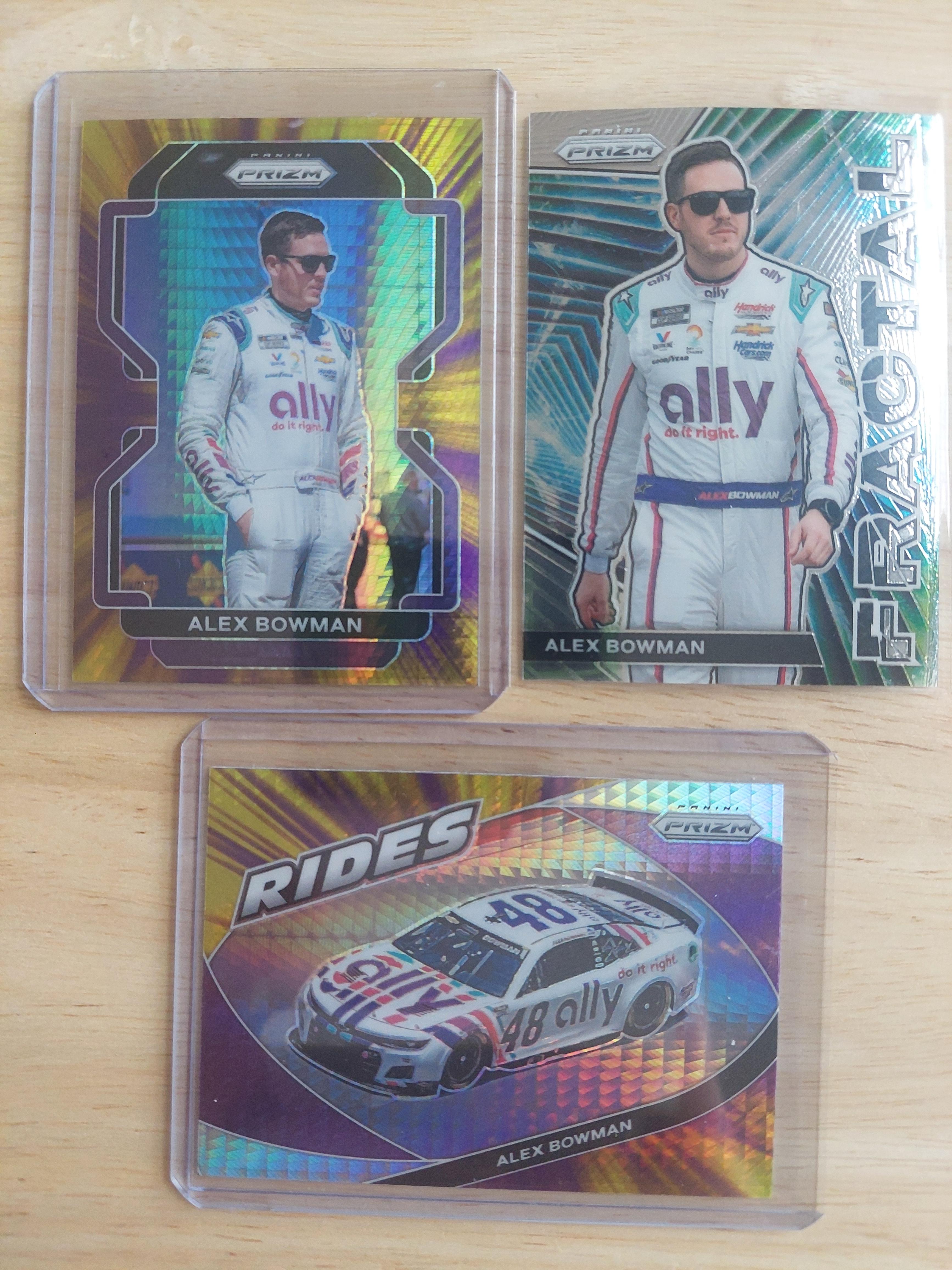 3 Alex Bowman cards. Nascar Cup Driver.