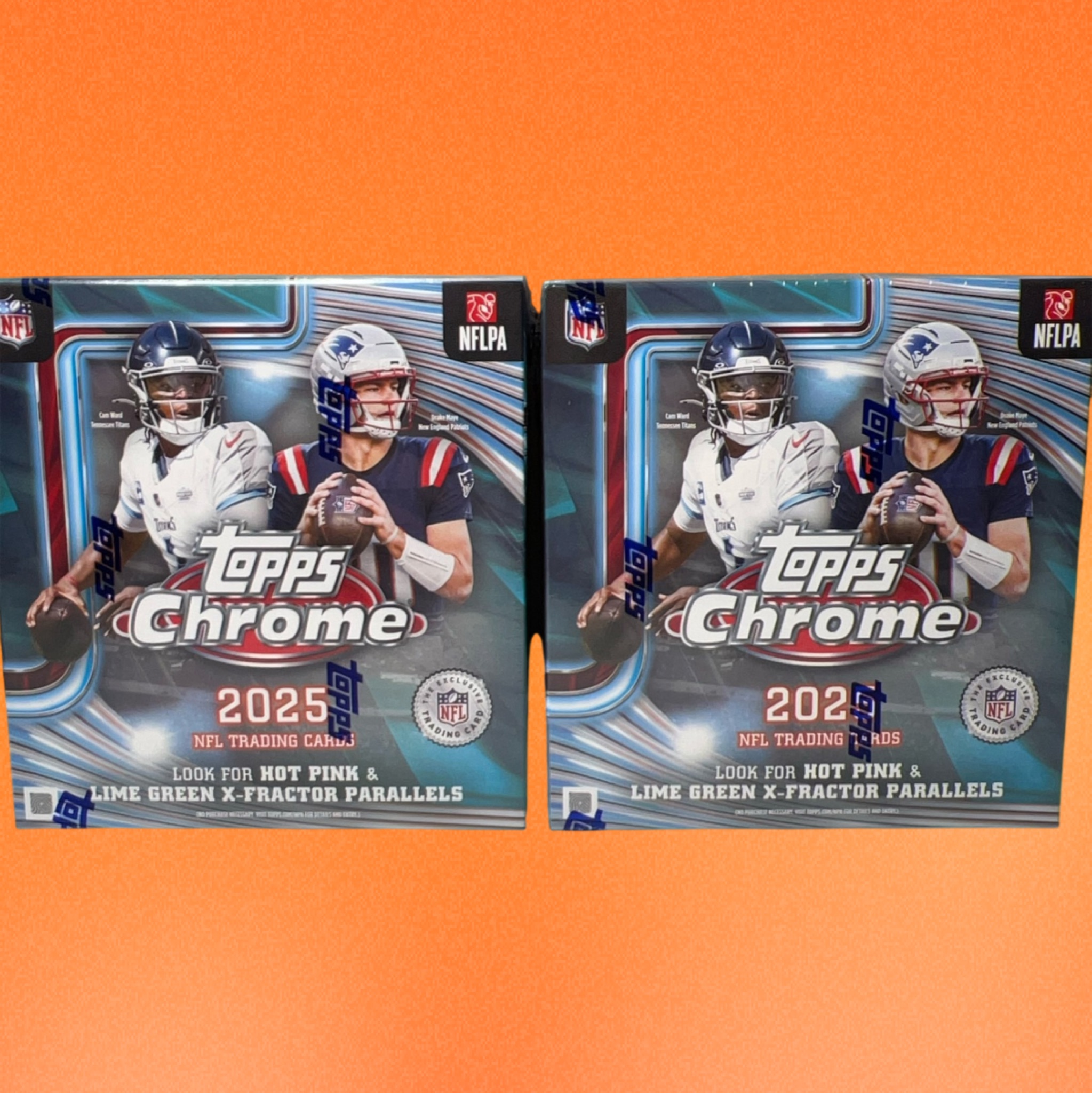 2025 Topps Chrome Football 2 Mega Box Live Division Rip MBB1975 ...