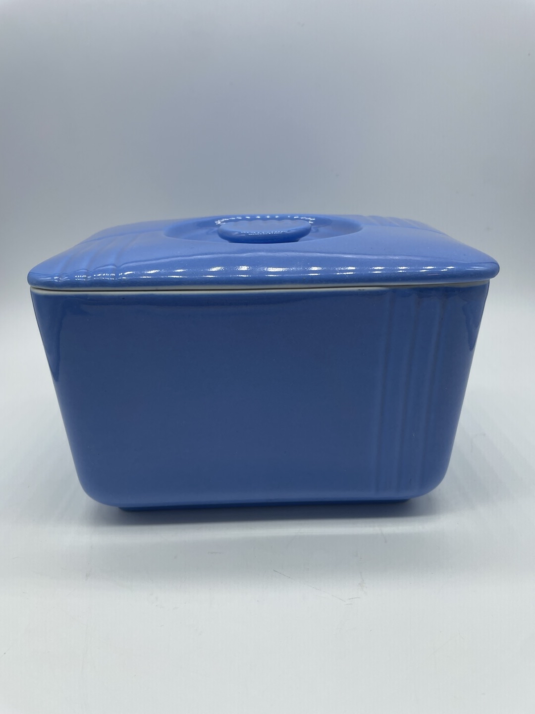 10. Vintage Hall By Westinghouse Art Deco Blue Ceramic Refrigerator ...