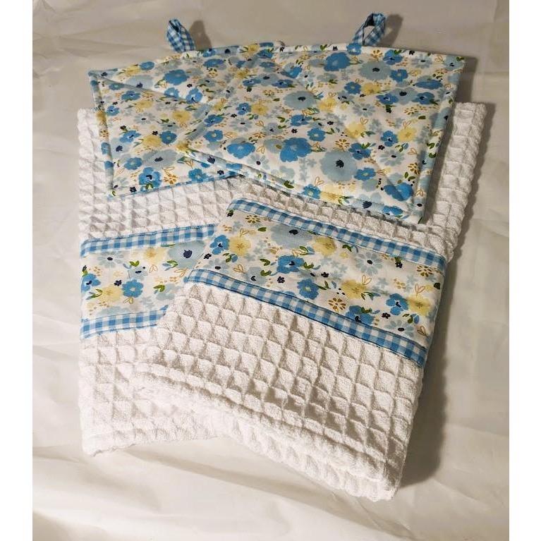 Handmade Country Kitchen Towel 4 piece set - Dish / Tea Towel and ...