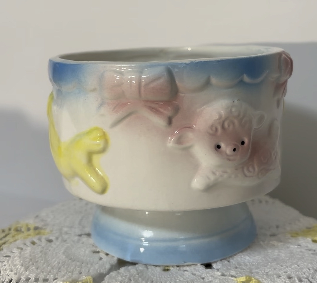 #02 Rubens Originals Kitsch Florist Nursery Planter Vase 3.25”X 4.25 ...