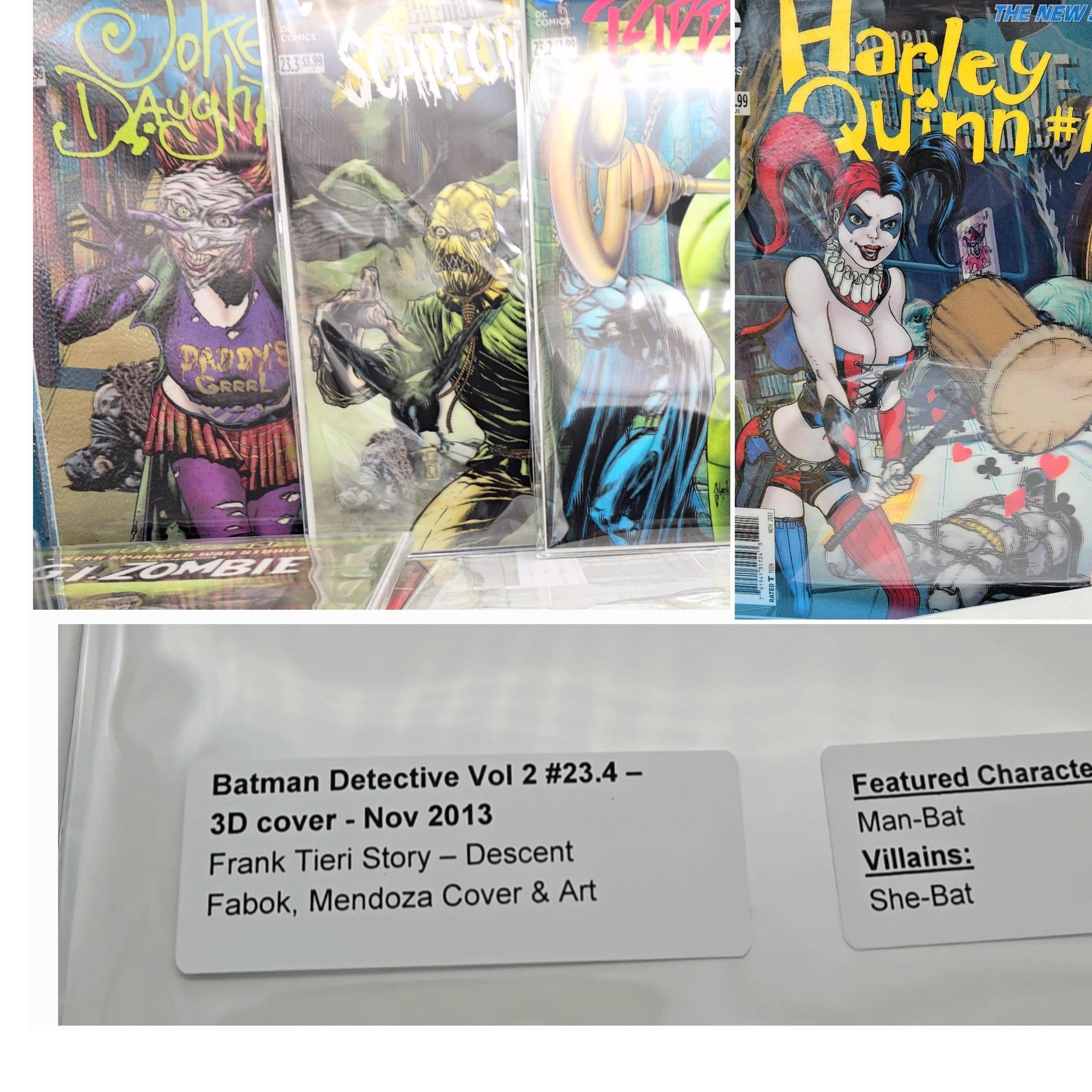 The New 52 Comic Book Lot 2013&2014 Short Box of 107 3D Covers
