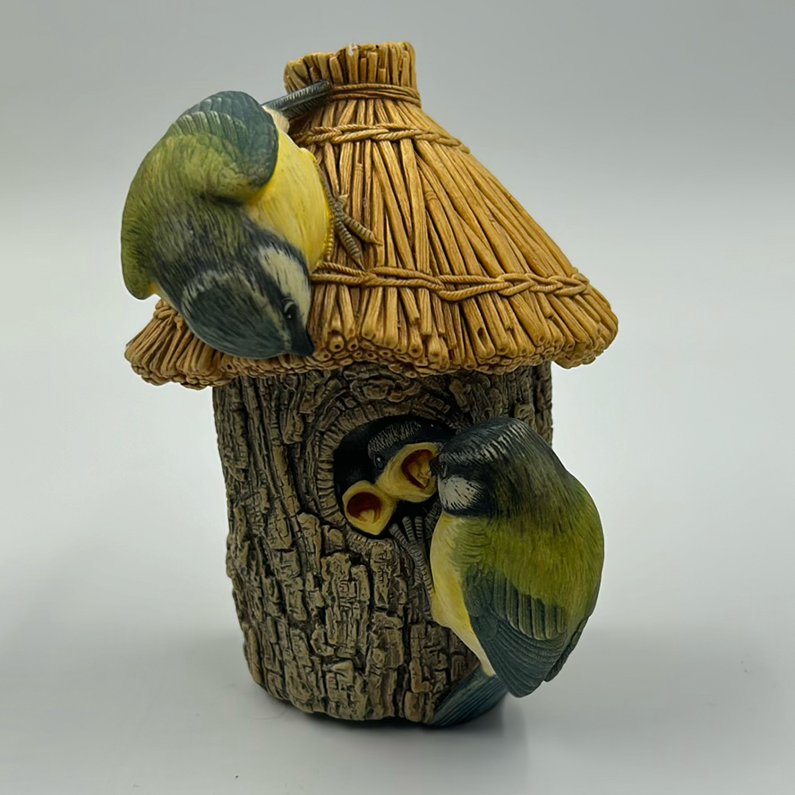 Vtg 1967 Bossons Congleto England Chalkware Birds Feeding Babies From A ...