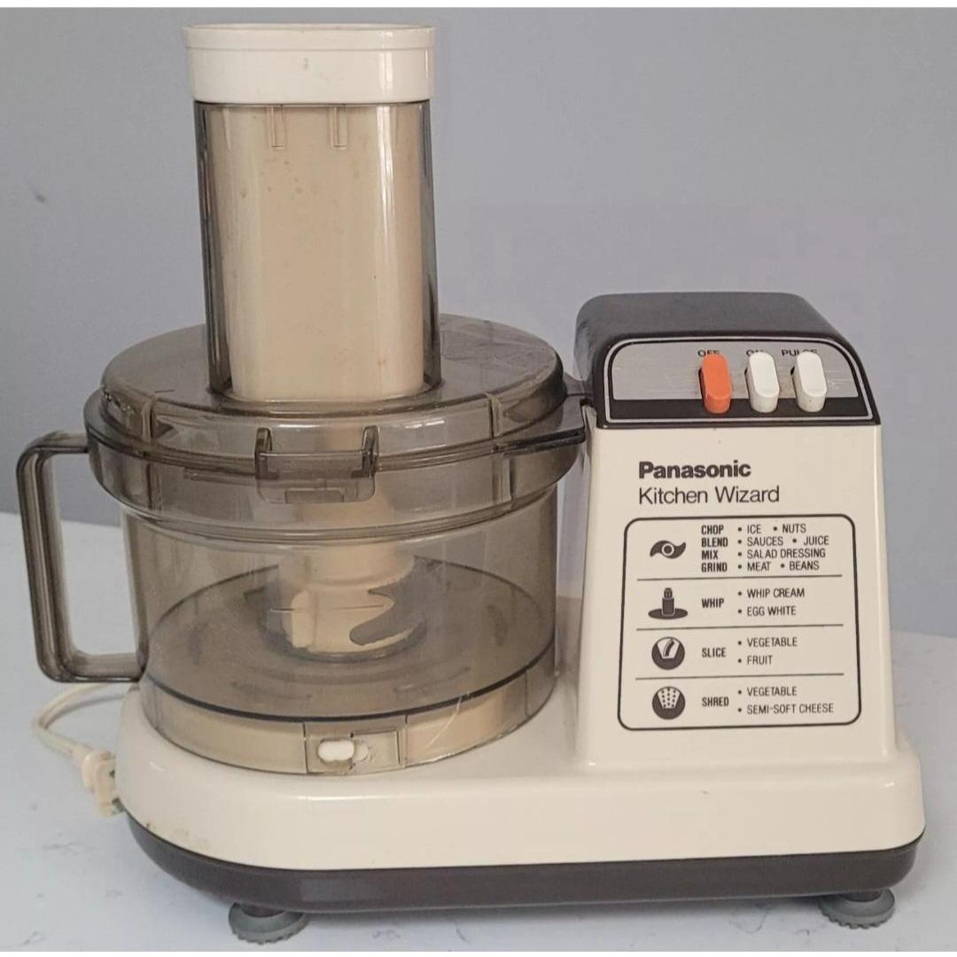Vintage PANASONIC Kitchen Wizard Food Processor MK5070 Beige 1 Blade