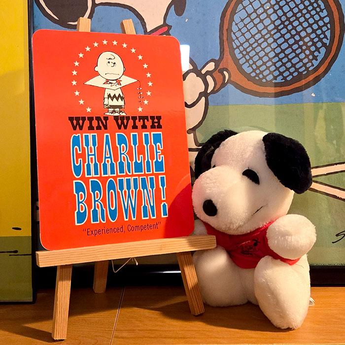 Charlie Brown Election Campaign Postcard - Peanuts