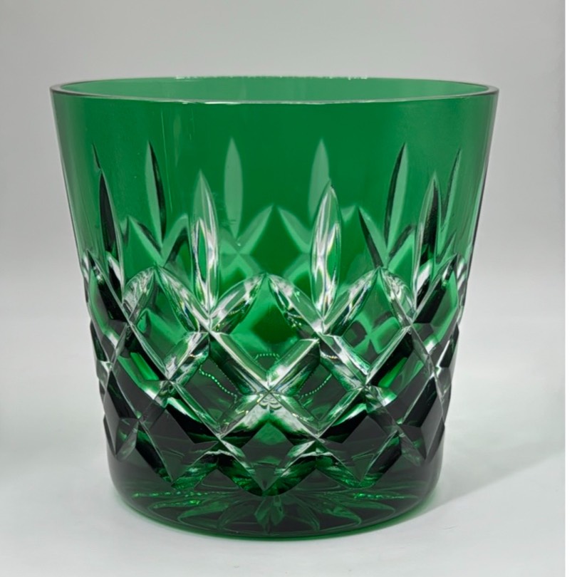 Emerald Green Double Old Fashioned Glass Arabella by AJKA
