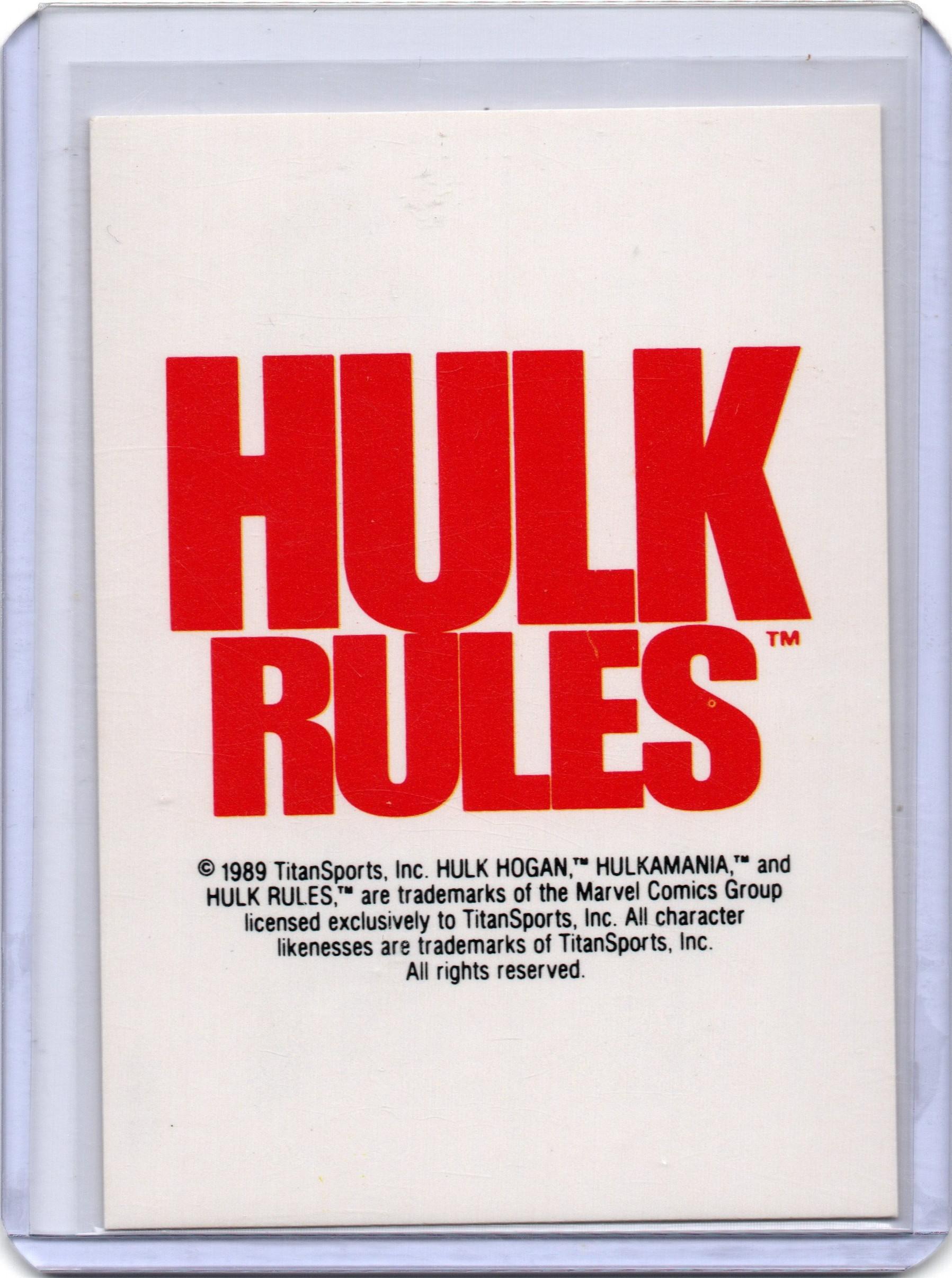 1990 TitanSports Classic WWF #145 Hulk Rules