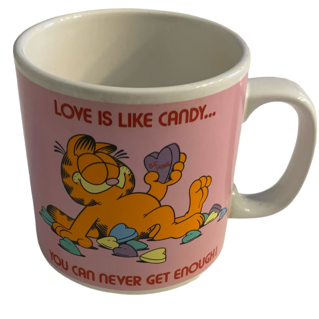 Enesco Garfield “Love Is Like Candy…You Can Never Get Enough” Ceramic ...