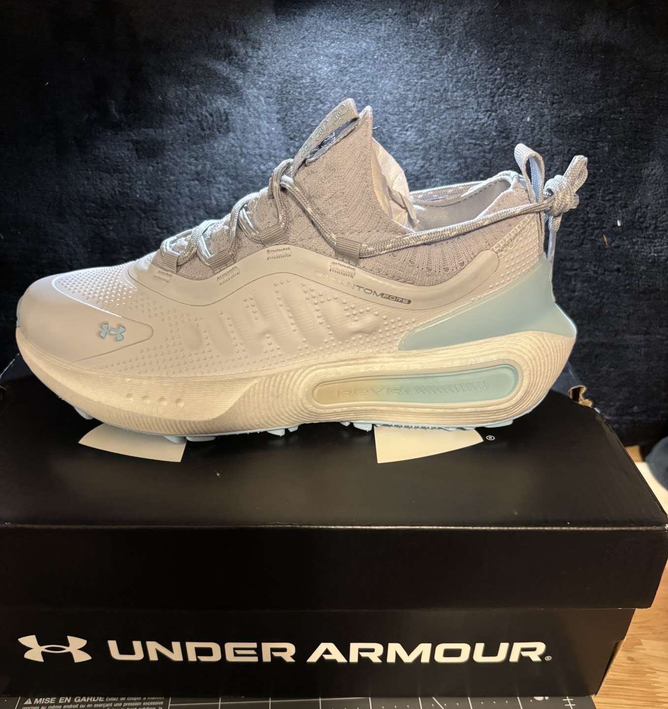 Under Armour Phantom Fore Grey Baby Blue Womens Golf Shoe US 7.5 | UK 5 ...