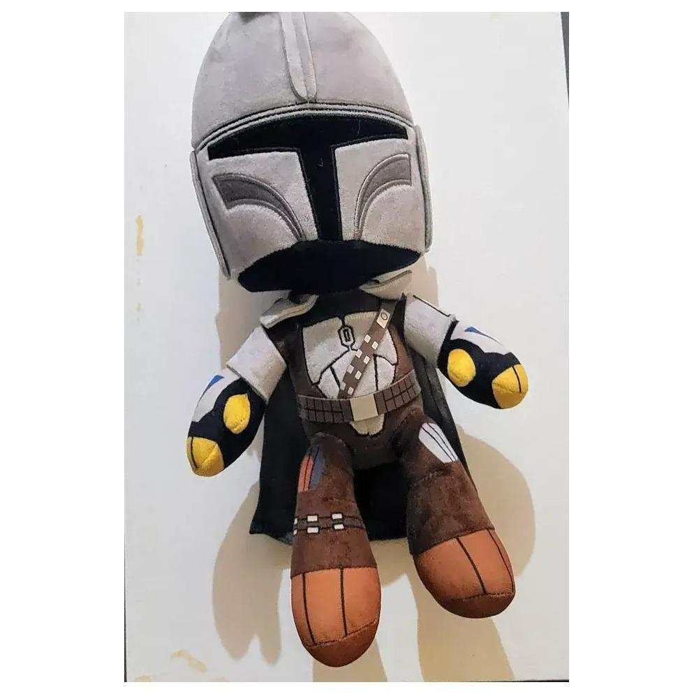 Star Wars Mandalorian Mando Bounty Hunter Baby Yoda Plush Mattel Helmet 6"