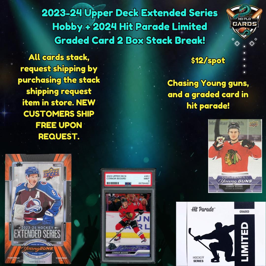 2023-24 Upper Deck Extended Series Hobby + 2024 Hit Parade Limited ...