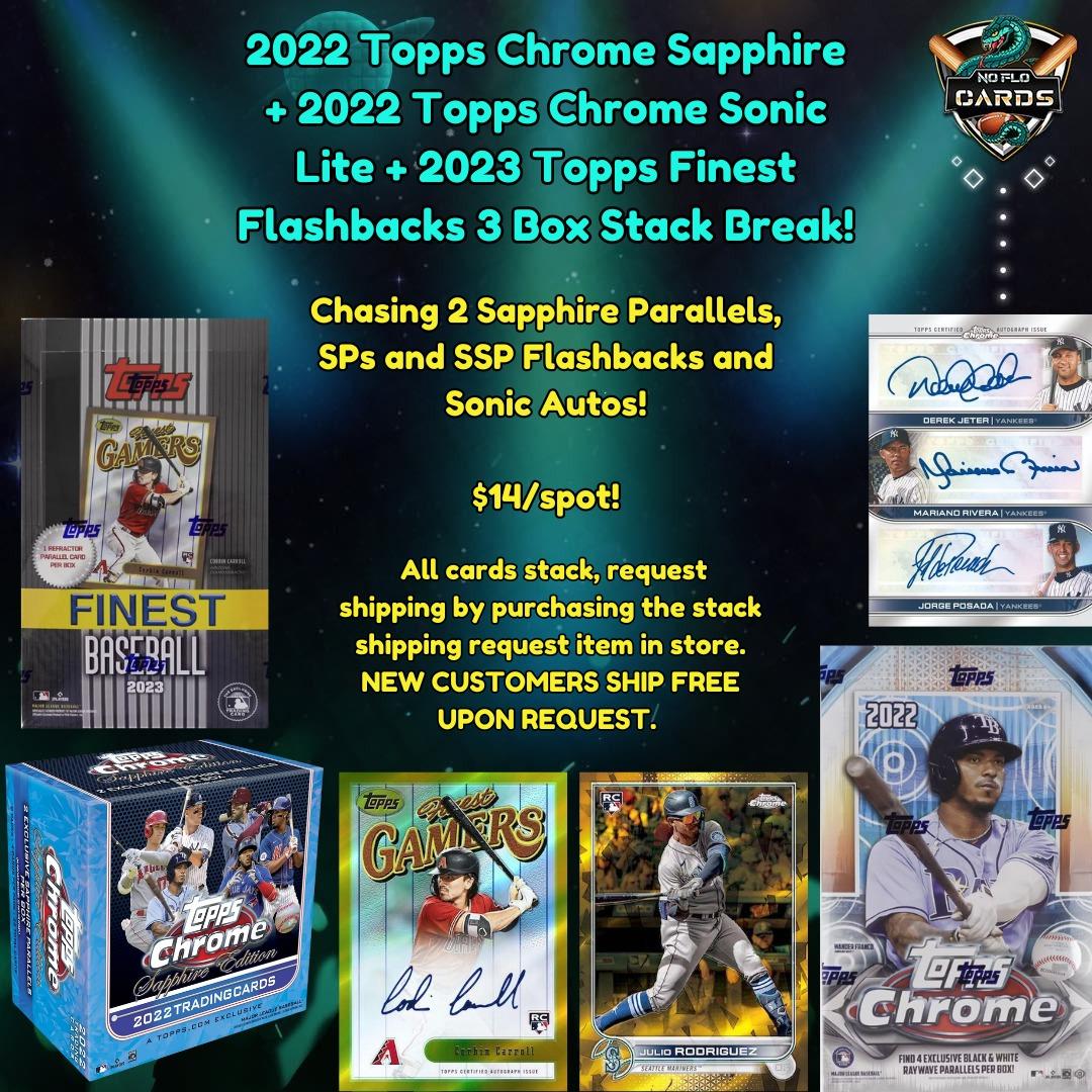 2022 Topps Chrome Sapphire + 2022 Topps Chrome Sonic Lite + 2023 Topps