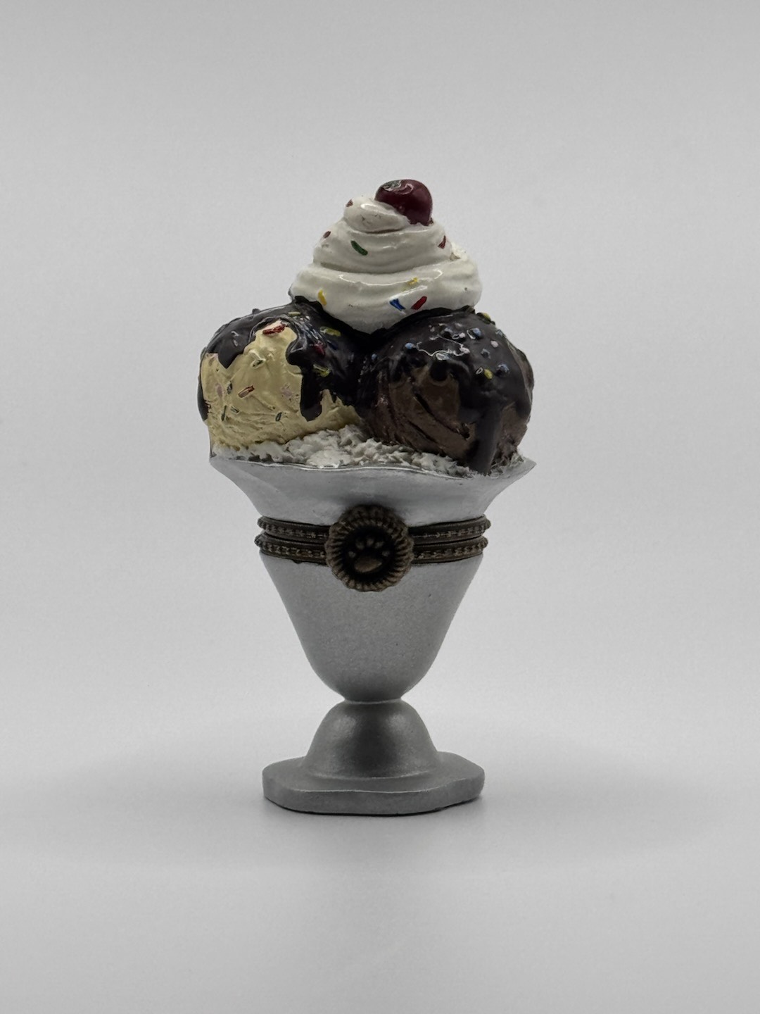 Boyd's Bears Adorable Sundae Trinket Box with Cute Engraved Phrase
