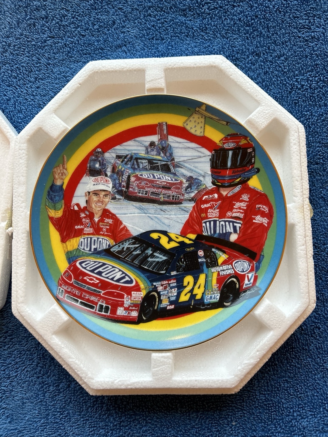 Collector Plate Series NASCAR Jeff Gordon 24 'On the Warpath' NIP