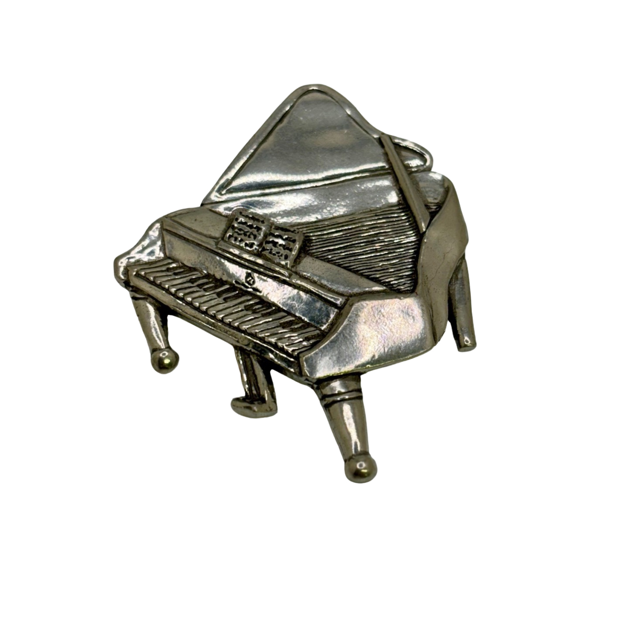1990 Seagull Pewter Canada Piano Brooch Pin 2”