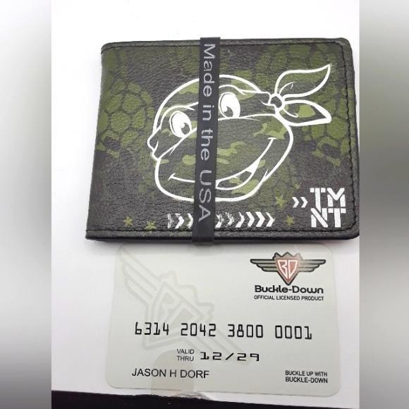 Teenage Mutant Ninja Turtles Men's Bi Fold Wallet New Made in USA