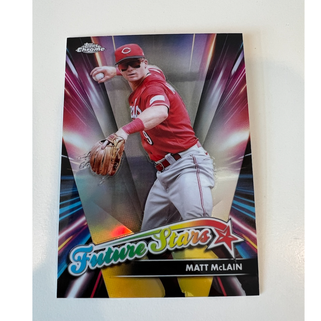 Matt McClain Chrome Future Stars Cincinnati Reds