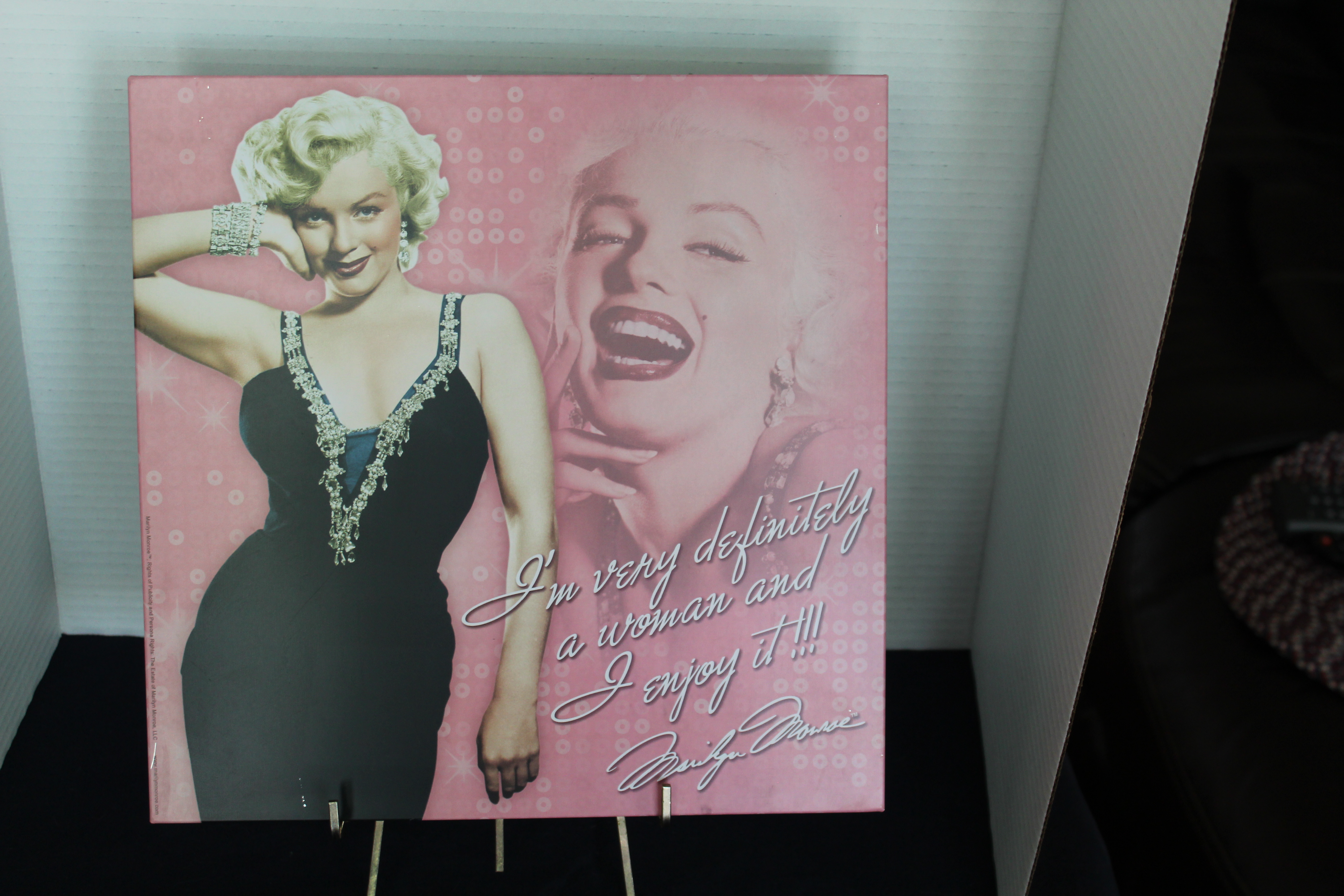 Marilyn Monroe Metal Sign Definitely A Woman 12 in. x 12 in. Grannycore ...