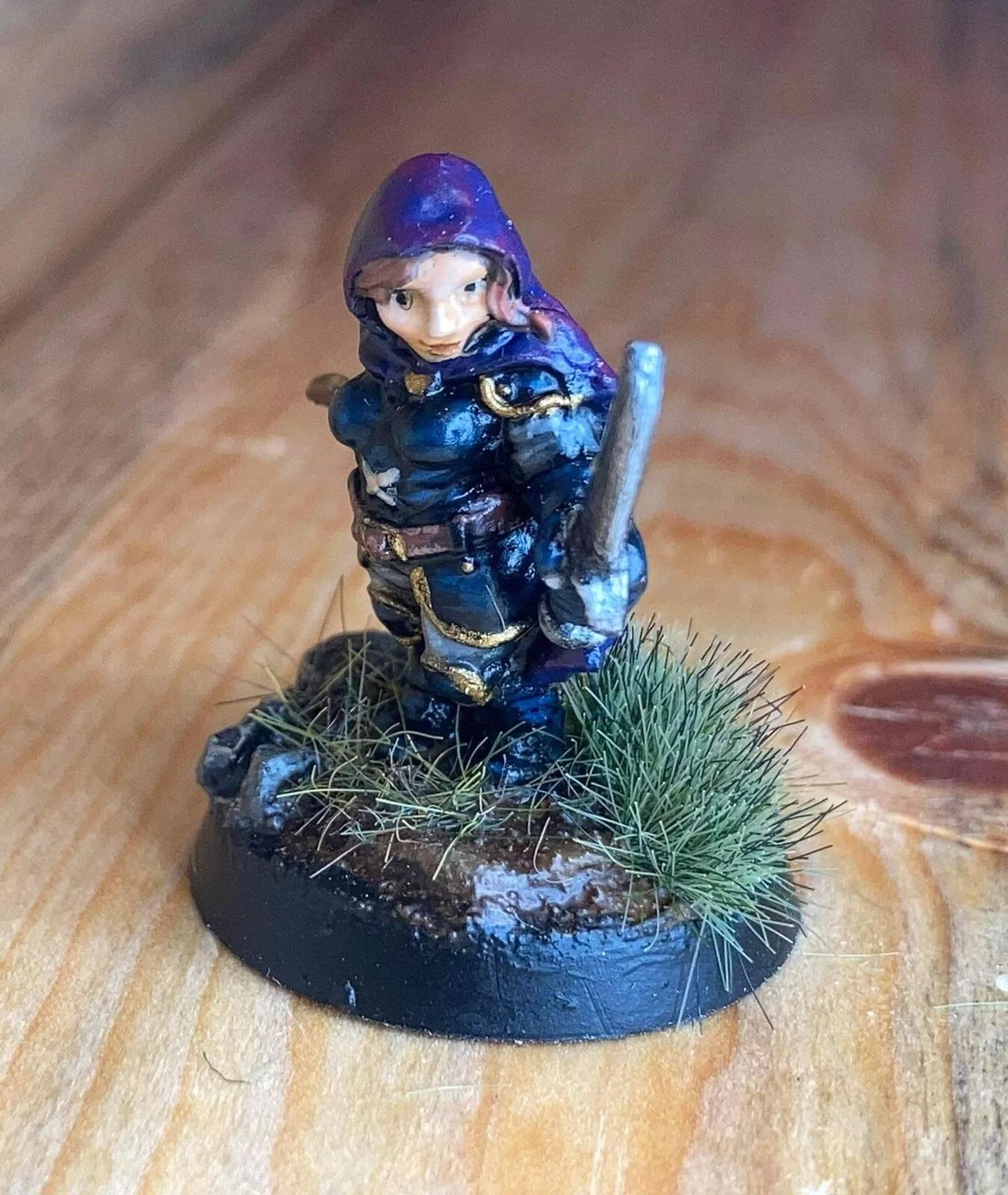 Custom Painted Rouge Dwarf: Bailey Silverbell Reaper Mini SKU 77072