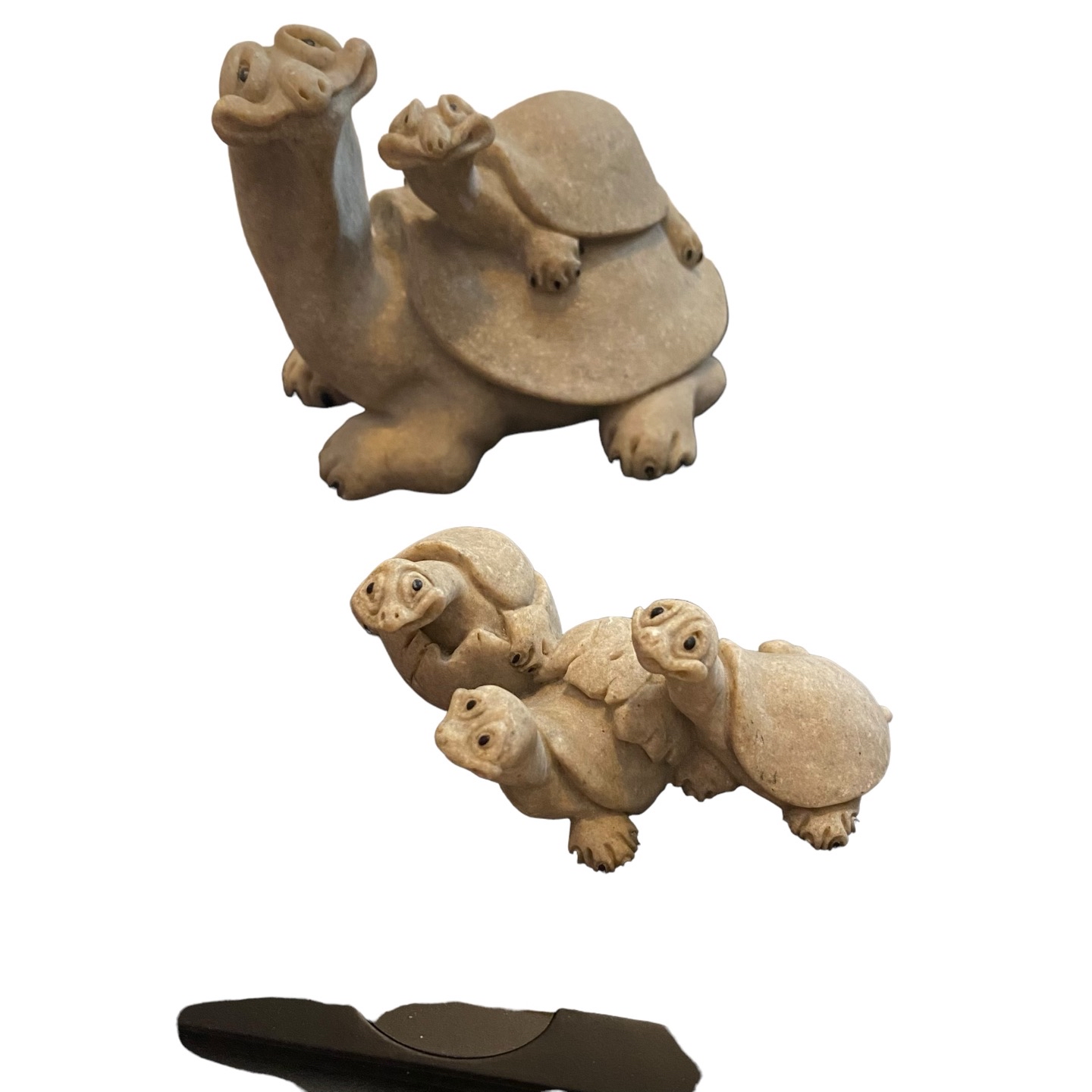Quarry Critters 4" Turtle Figurine "Tres Amigos” and Mama With Baby ...