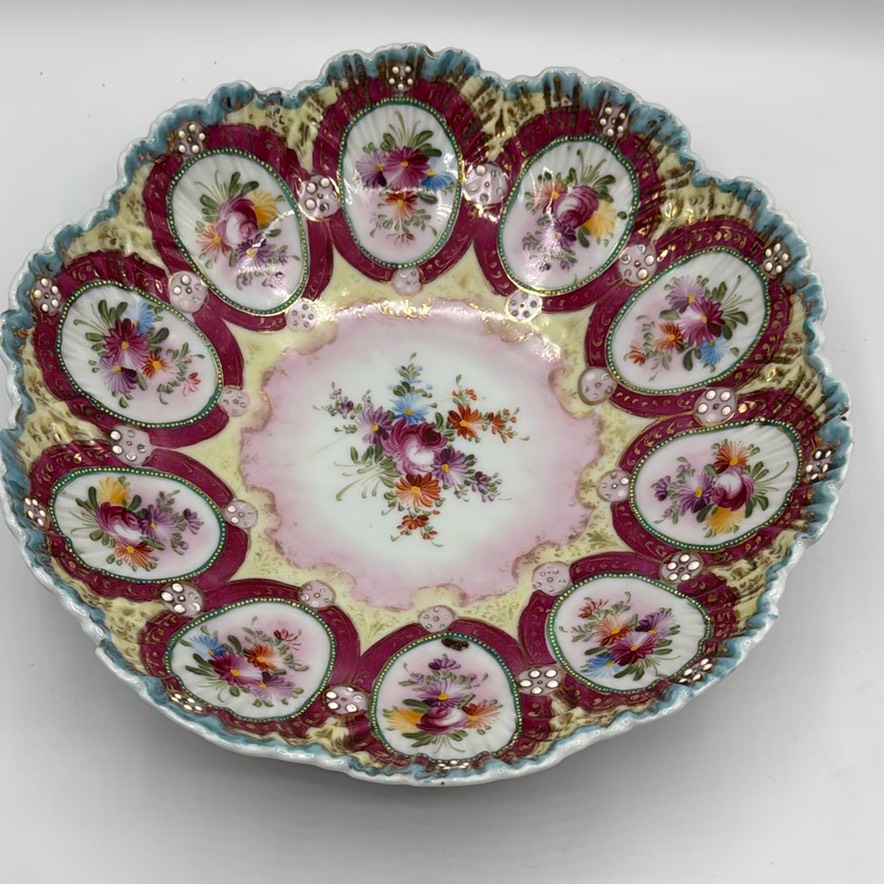 Simamura Sai Hand Painted Antique Bowl 1900-1910 AS IS