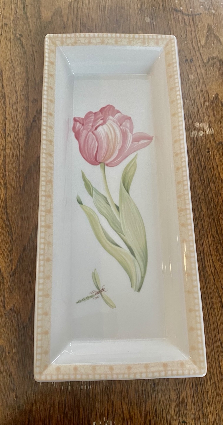 285. Porcelain Villeroy & Boch Florea German Rectangle Tray