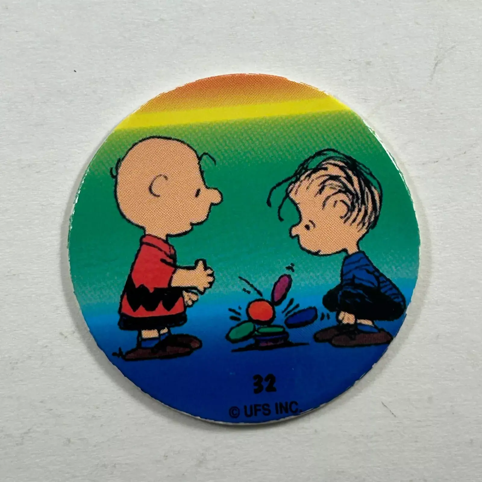 Peanuts Character POG #32 Charlie Brown and Linus van Pelt American ...