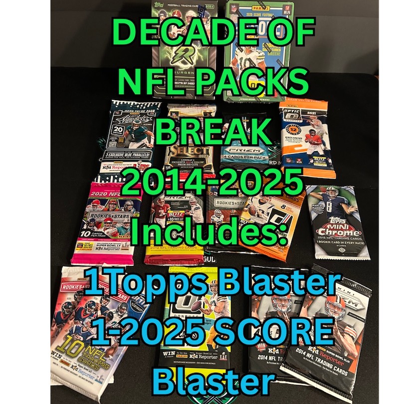 Detroit Lions - 2014-2025 NFL Team Auction Pack Break, Includes 2 ...