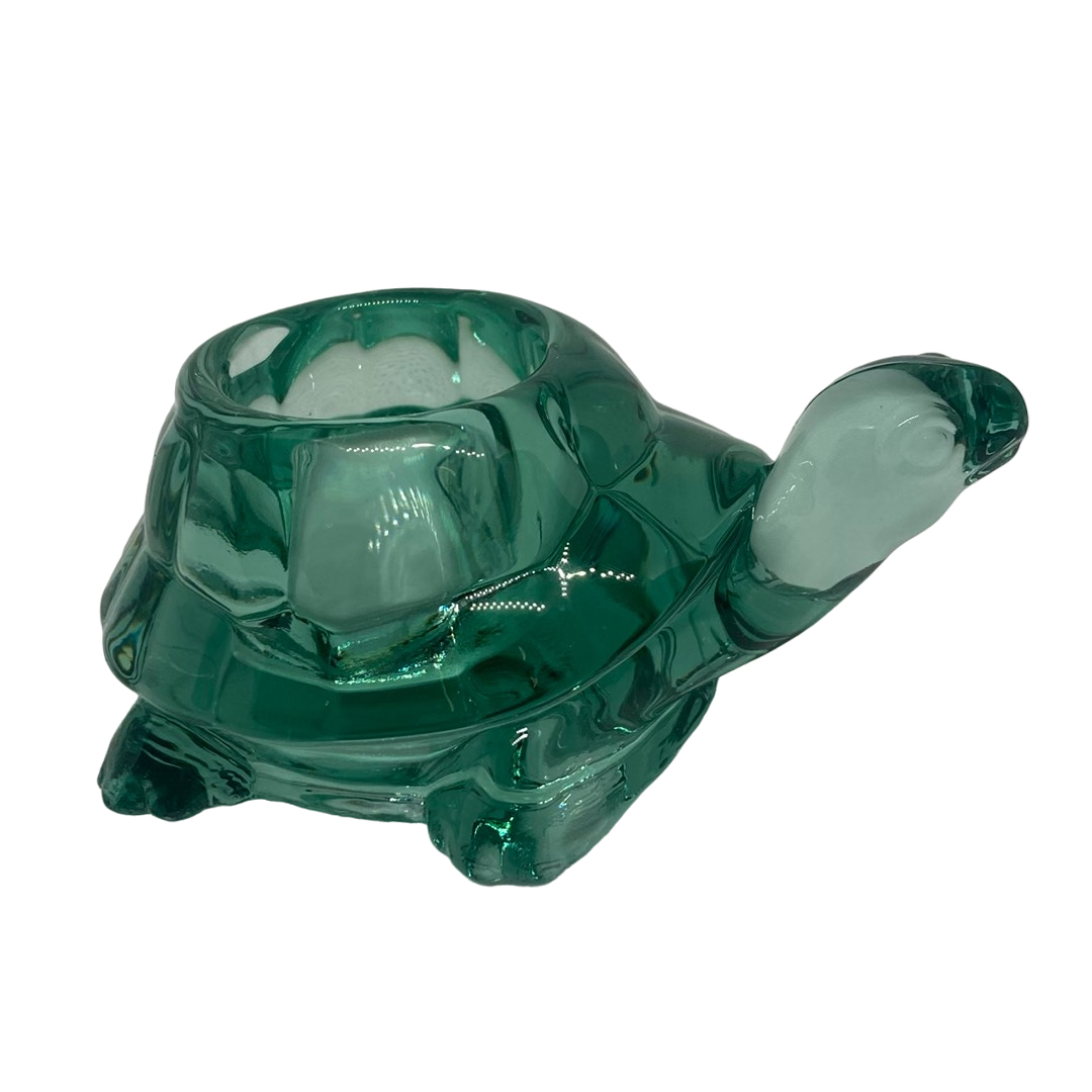 Art Glass Turtle Tea Light Holder