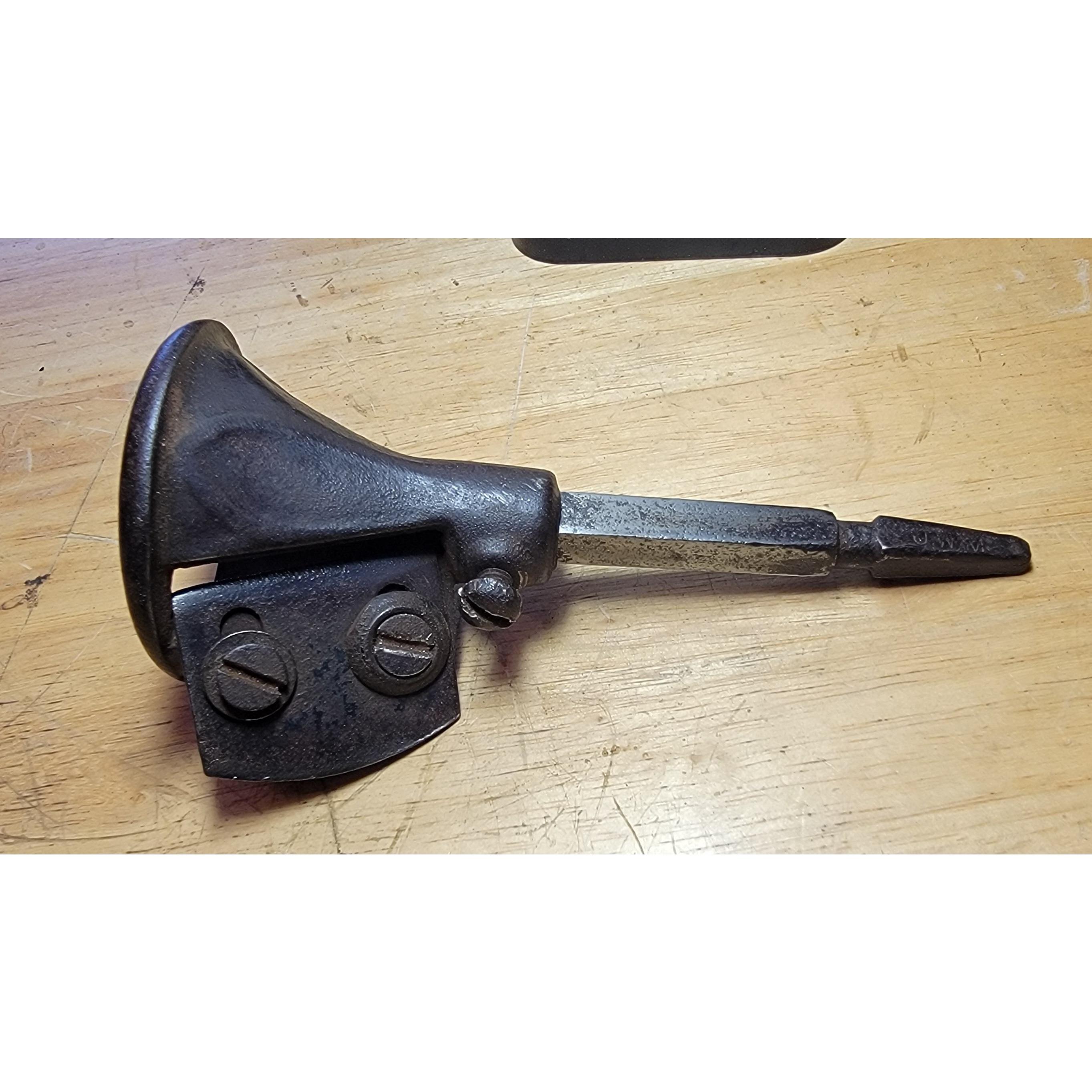 tg. antique hollow auger tenon spoke dowel post cutter woodworking tool